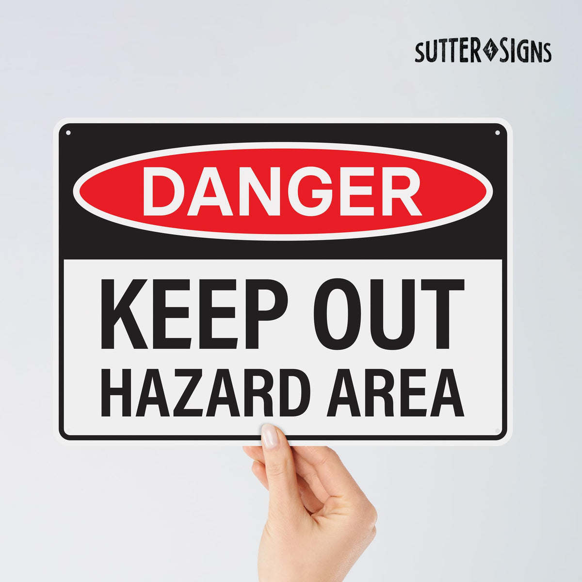 Bulk Case of 67 Sets - 4pcs Danger Keep Out Hazard Area Sign 14x10 inc ...