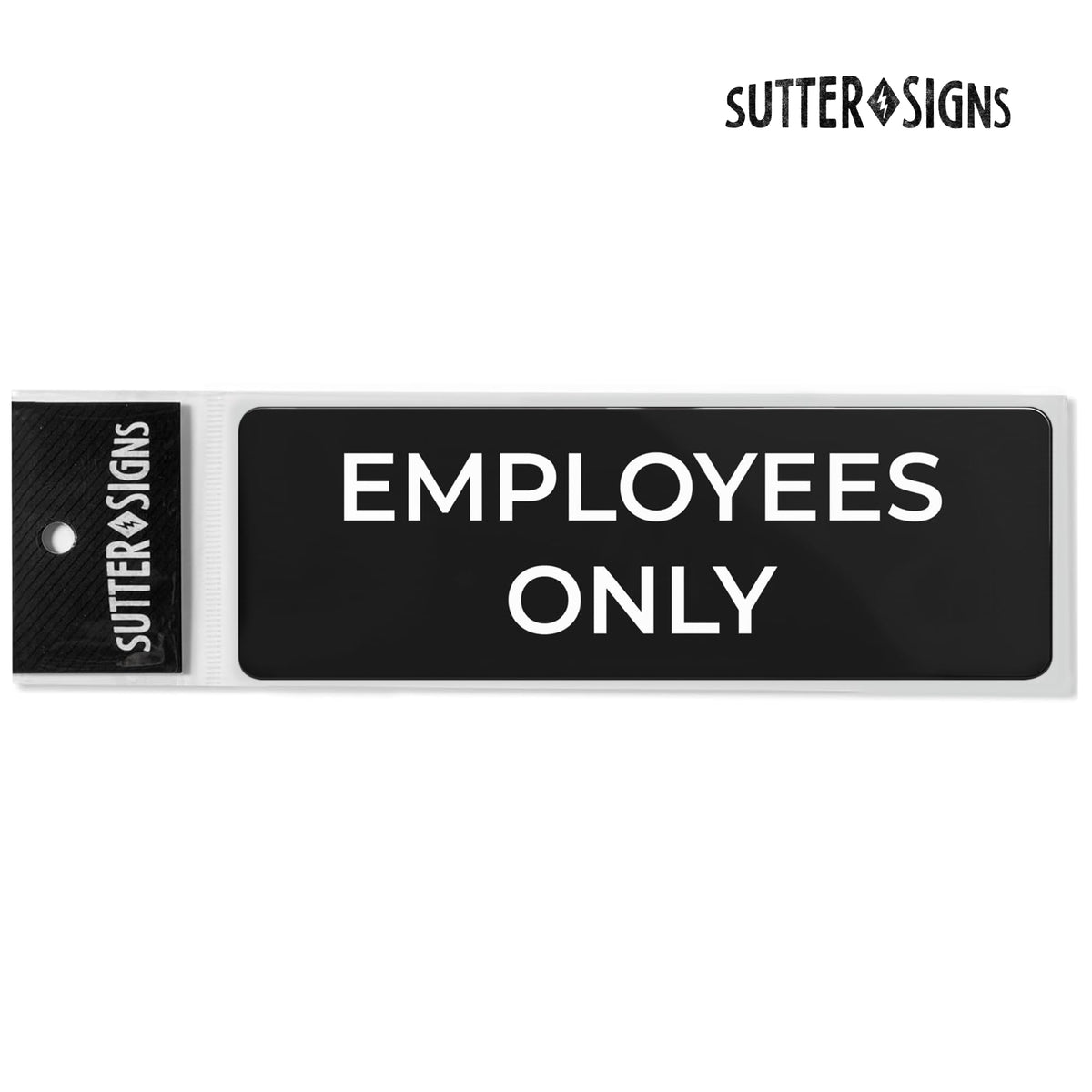 Bulk Case of 250 Signs - Employees Only Sign, Durable ABS Plastic with ...