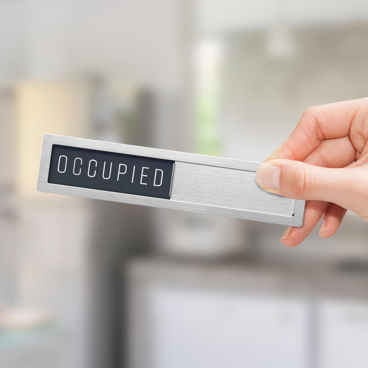 Bulk Case of 100 Signs - Vacant Occupied Sign for Bathroom Door | Stai ...