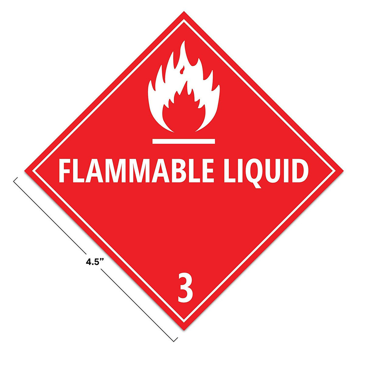 Sutter Signs Flammable Liquid Warning Stickers | DOT Compliant Placard