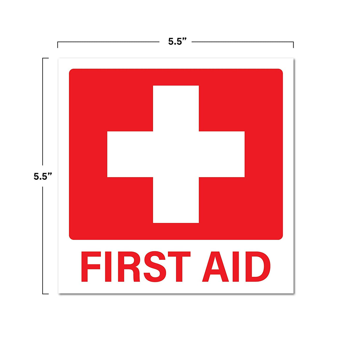 First Aid Stickers (Pack of 10) – Sutter Signs