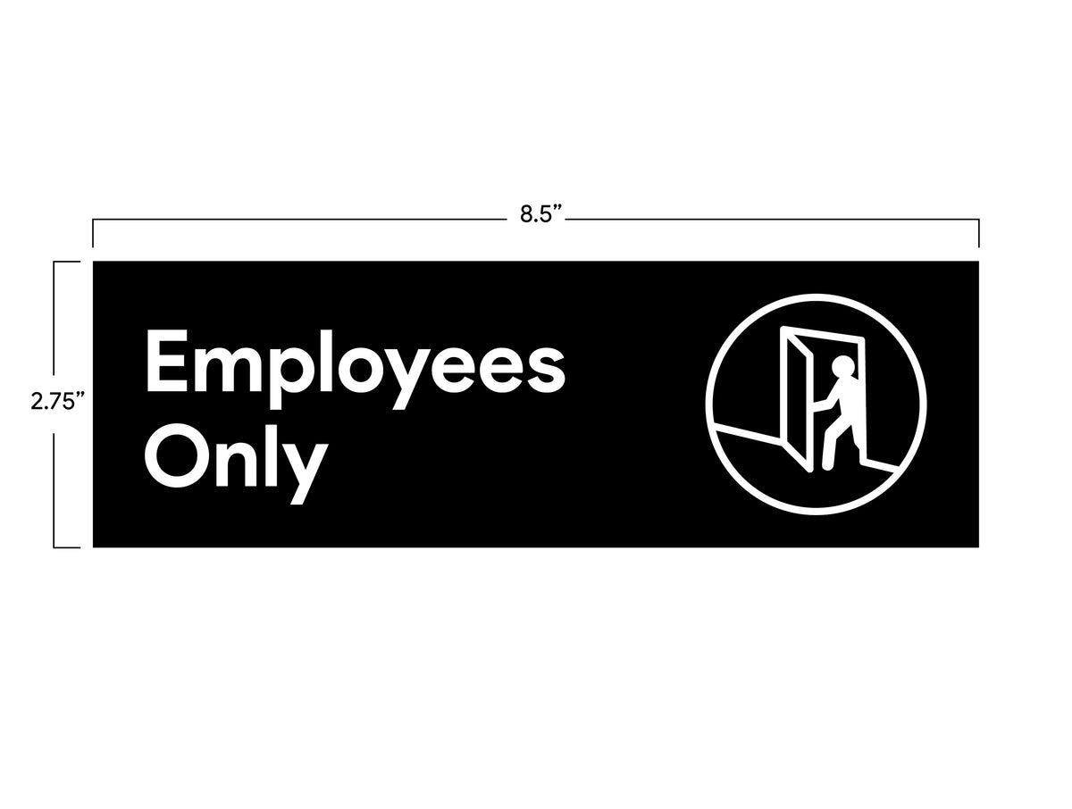 Employees Only Sticker (Pack of 2) – Sutter Signs