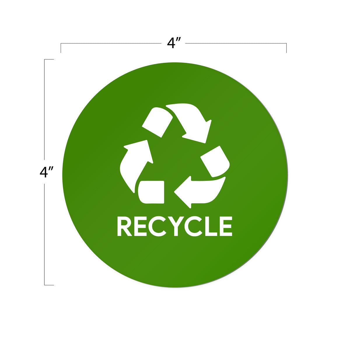 Recycle & Trash Garbage Sticker Set (2 Recycle Stickers and 2 Trash St ...